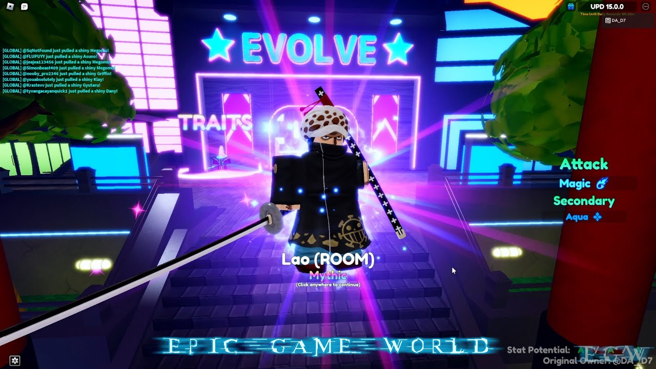 Lao Heart Evo and Showcase Puppet Island Update 13 Anime Adventures ...