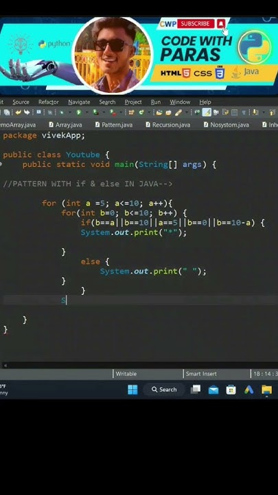 Pattern In Java By For Loop Forloop Coding Python Coading