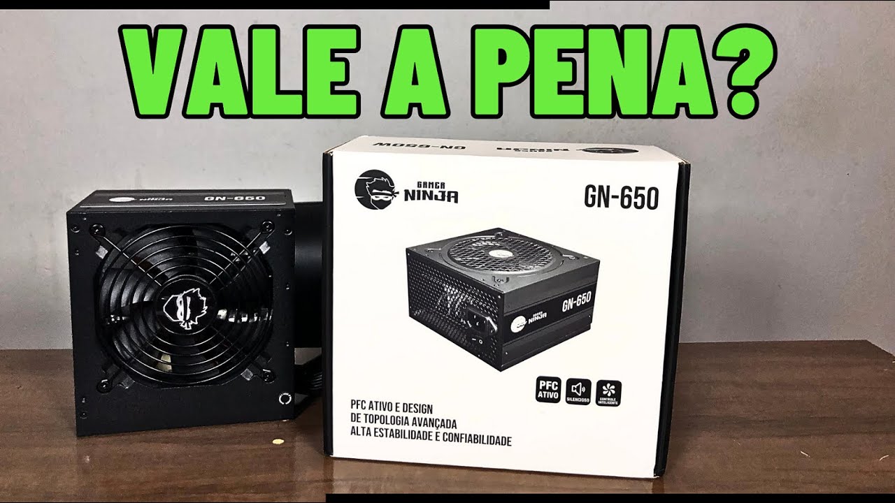 FONTE GAMER NINJA GN-650, 650W - REVIEW E TESTE NA PLATAFORMA X99 - YouTube
