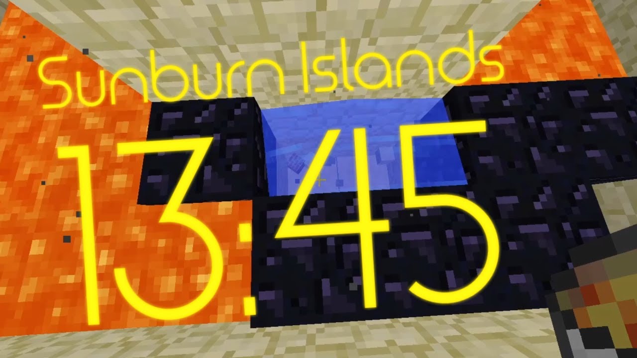 Minecraft Speedrun: Sunburn Islands (13:45) - YouTube