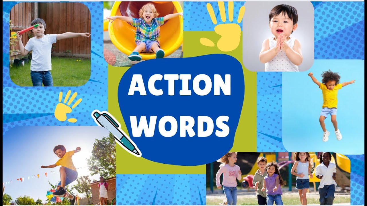 Action words | Kids Animated Learning Video - YouTube