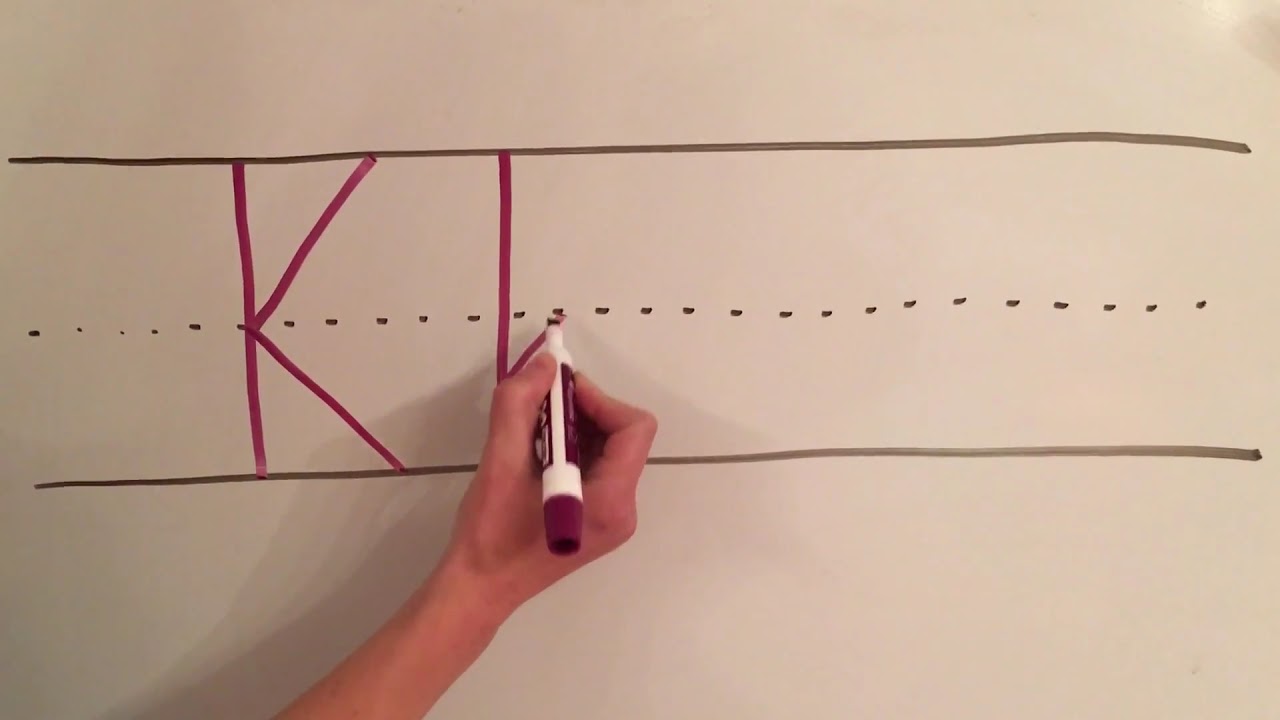 Letter K Handwriting - YouTube