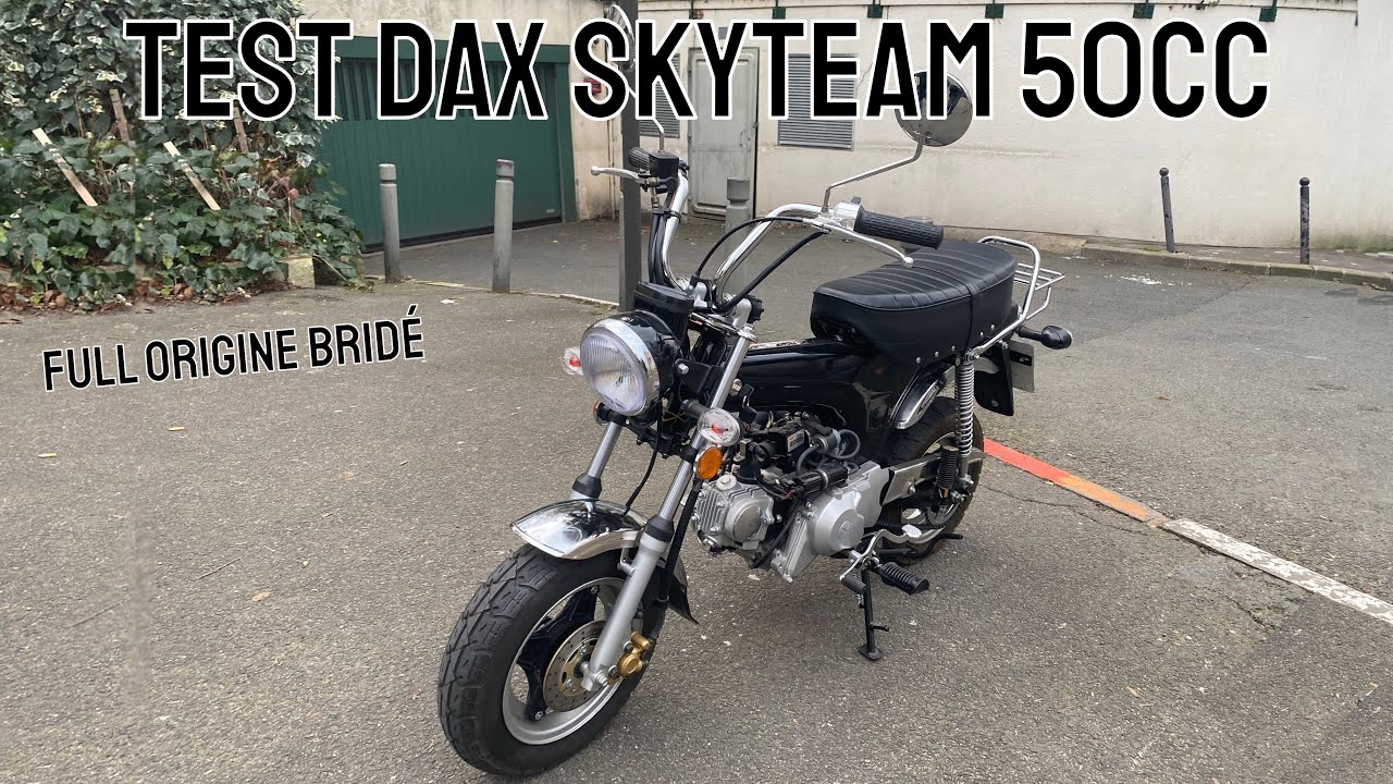 TEST DAX SKYTEAM 50CC FULL ORIGINE BRIDÉE DE 2020 !!!!!! - YouTube