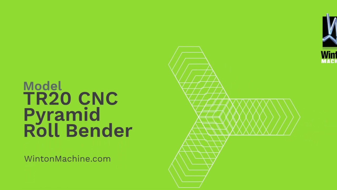 CNC Pyramid Roll Bender | Model TR20 Demonstration | Tube Bending ...