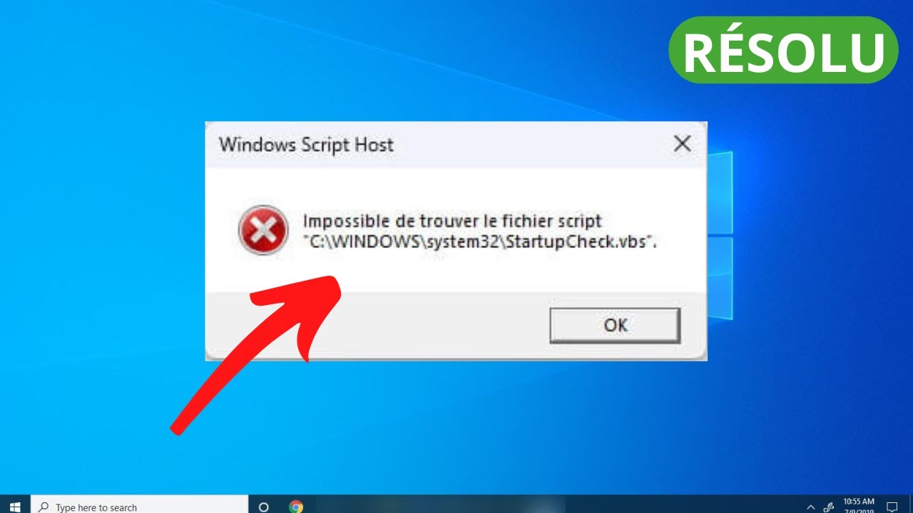 Impossible de trouver le fichier script Maintenance.vbs dans Windows 10/11 - YouTube