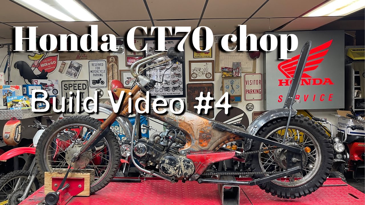 Honda CT70 chopper build - video #4 - YouTube