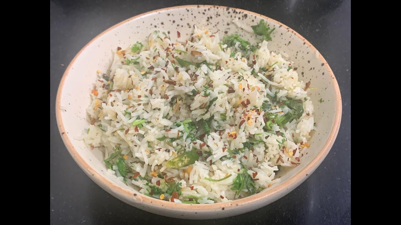 Coriander Lemon Rice | Lemon Coriander Rice | Kothamali Lemon Rice ...
