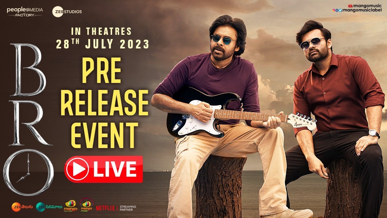BRO Pre Release Event LIVE | Pawan Kalyan | Sai Dharam Tej | Thaman S ...