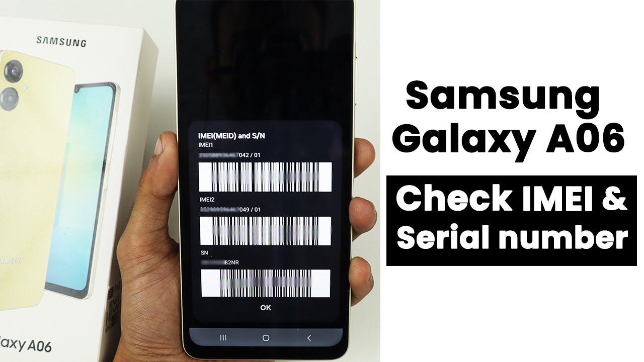 How to Check Imei and Serial Number In Samsung A06 | Find IMEI - YouTube