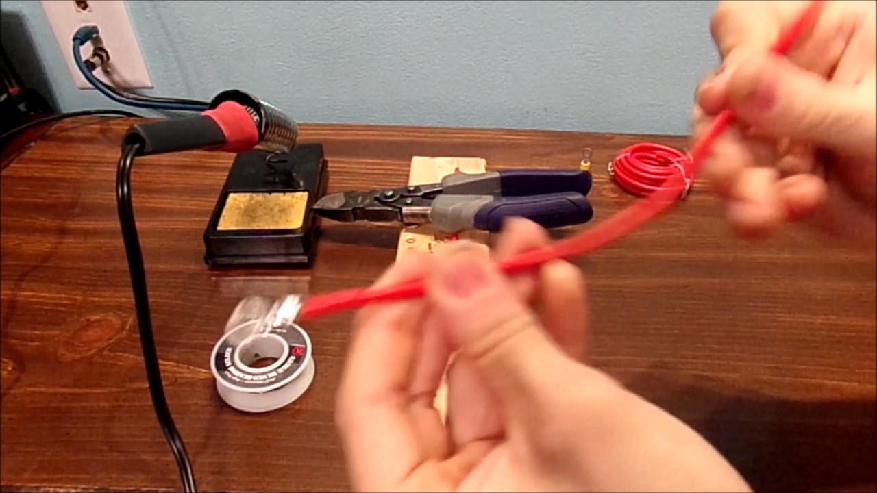 SOLDERING CONNECTORS ON ELECTRICAL CABLE - YouTube