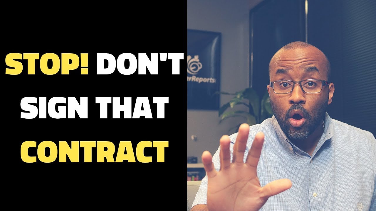 Stop! Don't Sign That Contract - YouTube