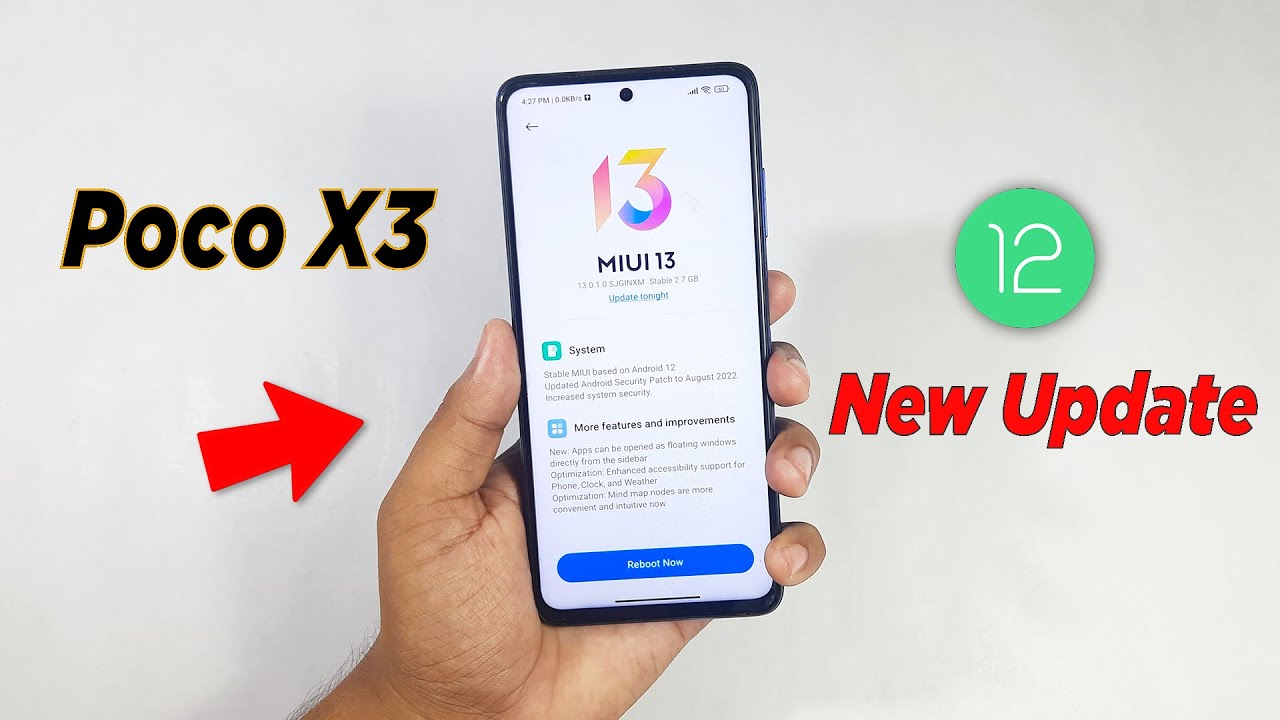 Poco X3 Miui 13 Android 12 Update Features Any Bugs - YouTube
