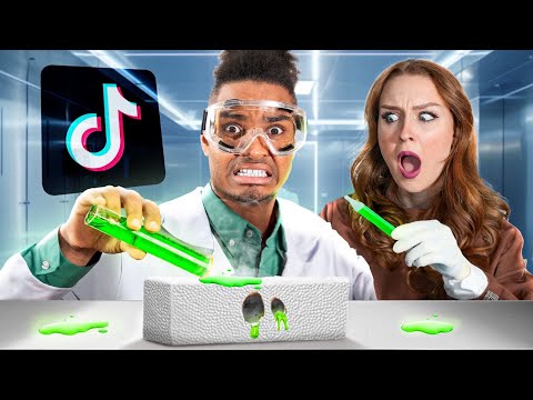 Ich teste virale TikTok Experimente ⚠️🧪 REAL oder FAKE?  (ft.@TheresaKirchner)