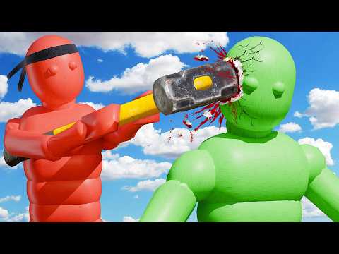 Dynamic AI Fight Each Other in Realistic Compilations! #4 (with Active Ragdoll Physics)