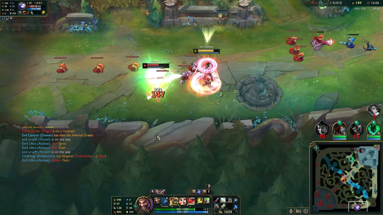 Ice cold flash hold from jg main inting on draven - YouTube