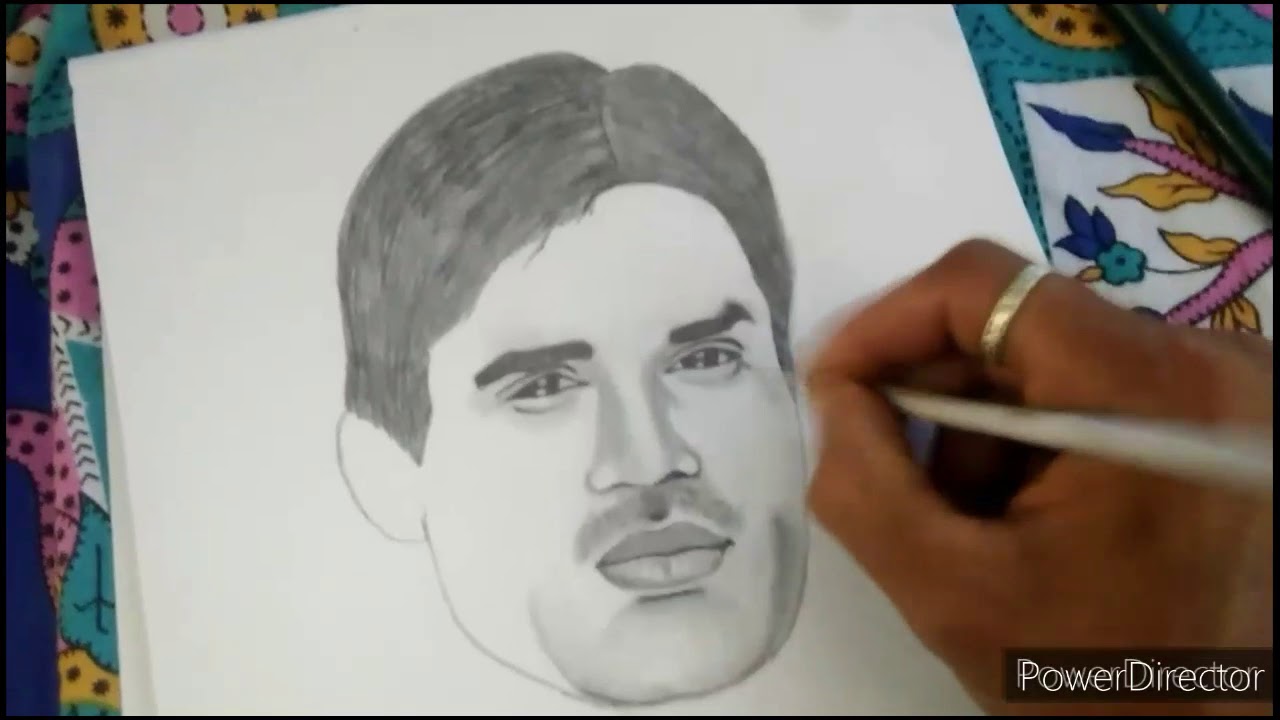 HOW TO DRAW A ACTOR, SUNIL SETTY. - YouTube