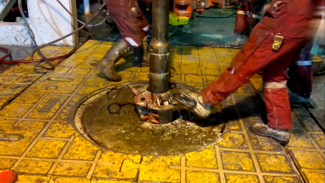 Slip drilling machine drilling oil and gas oil and gas industry - YouTube