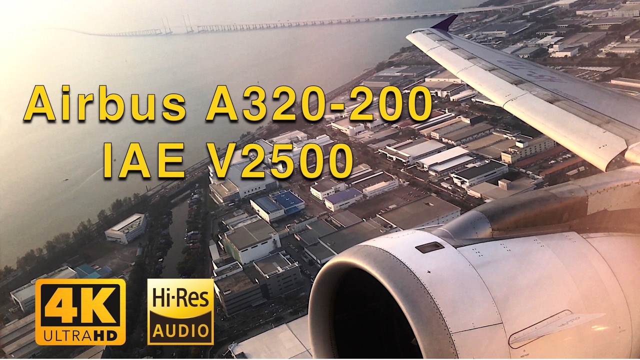 MASSIVE ENGINE ROAR | Airbus A320-200 IAE V2500 Take Off (Hi-Res Audio ...