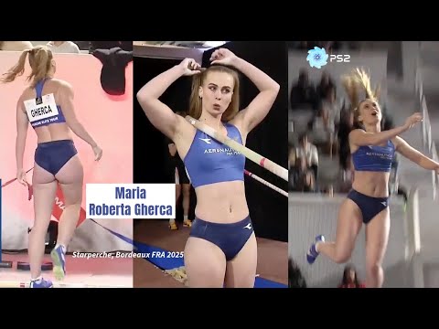 Maria Roberta Gherca Indoor Pole Vault 2025, Starperche Bordeaux FRA #mariarobertagherca #femalepole