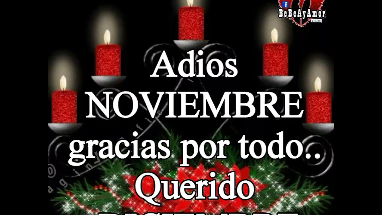 Adios NOVIEMBRE GRACIAS POR TODO - YouTube