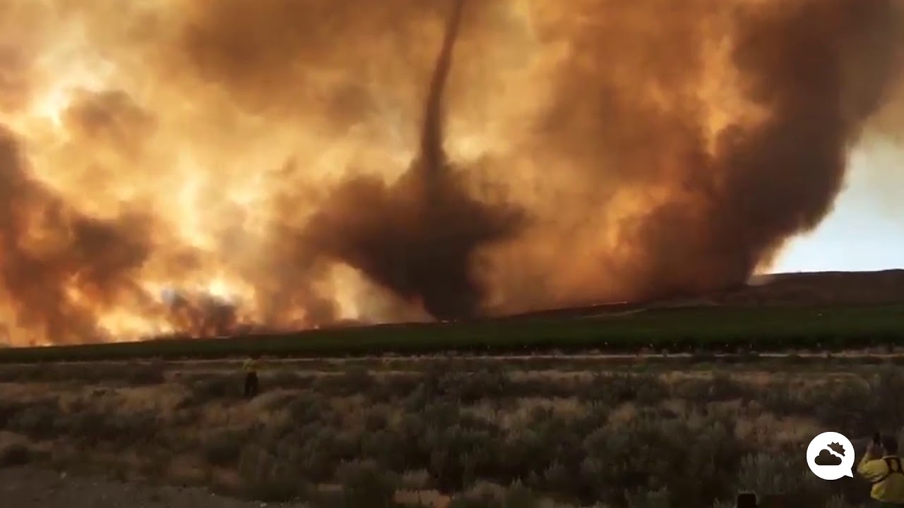 Tornado of fire (firenado) in the USA - YouTube