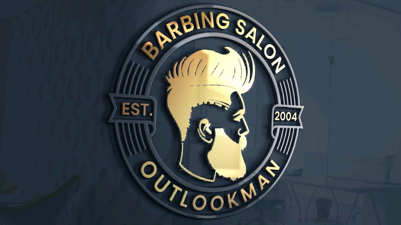 Barber Shop Logo Design || Pixellab logos || Diko Graphics - YouTube