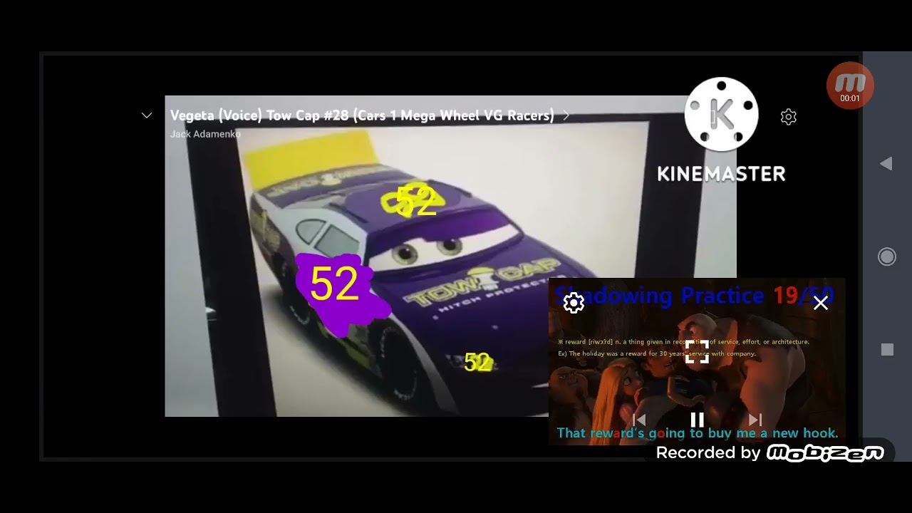 Hook (Voice) Tow Cap #52 (Cars 1 Fargo Faro VG Racers) - YouTube
