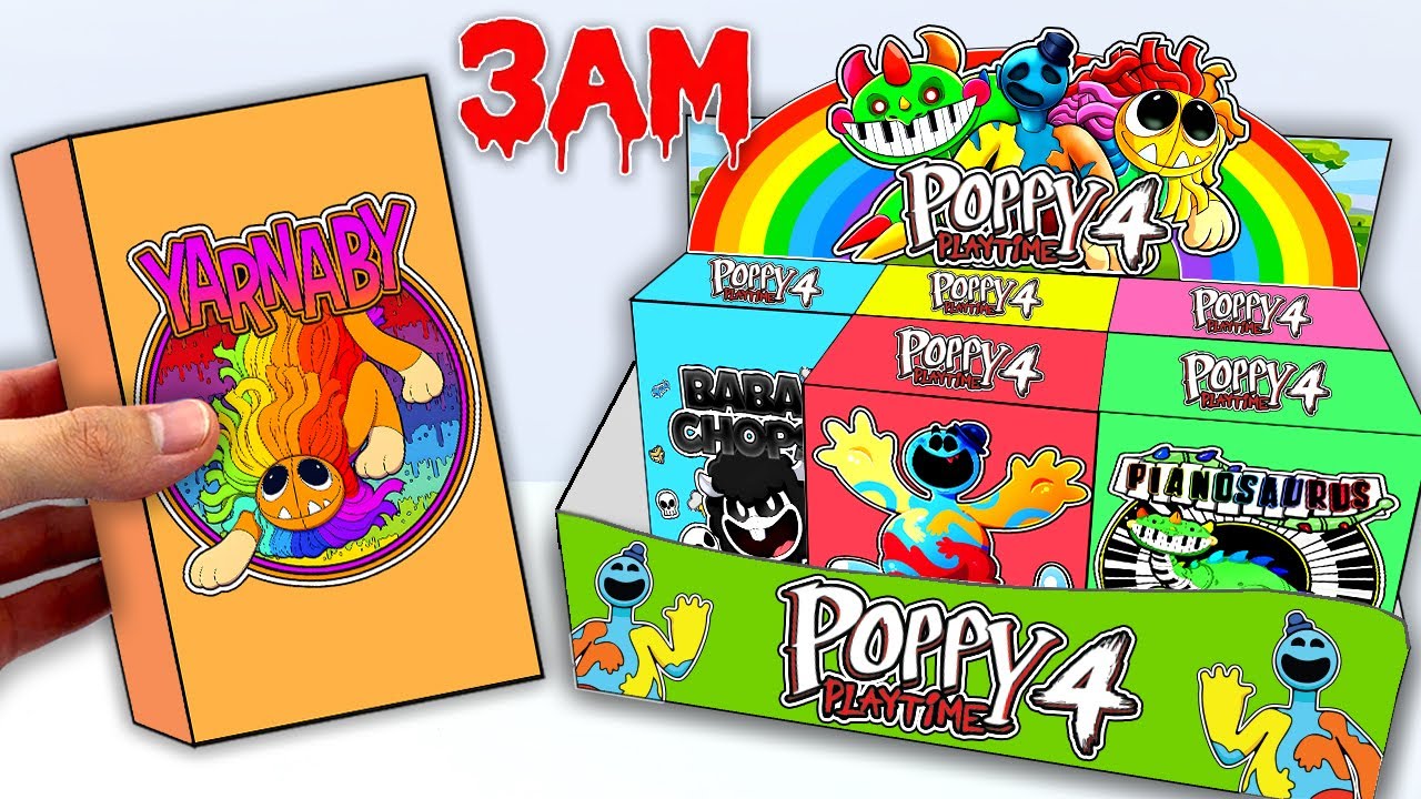 💖Paper DIY💖UNBOXING PIANOSAURUS & DOEY MYSTERY BOX! Poppy Playtime 4 ...