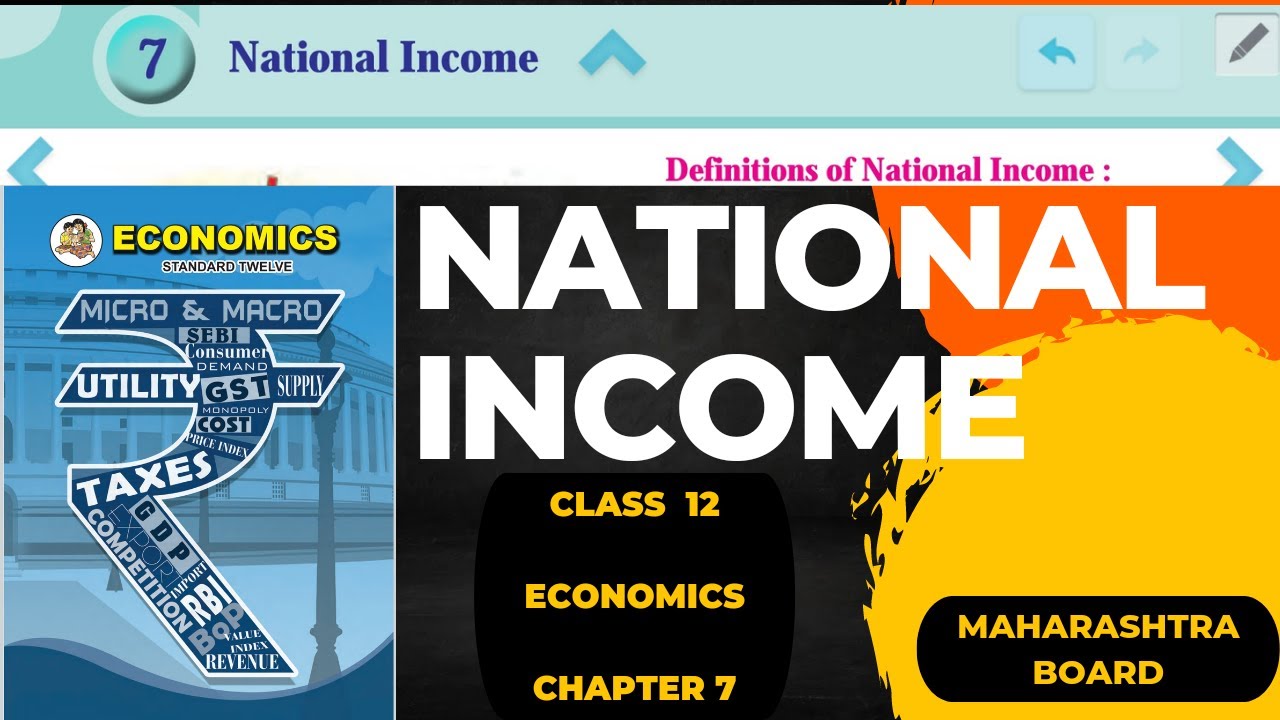National Income class 12 Economics Chp 7 नेशनल इनकम - YouTube