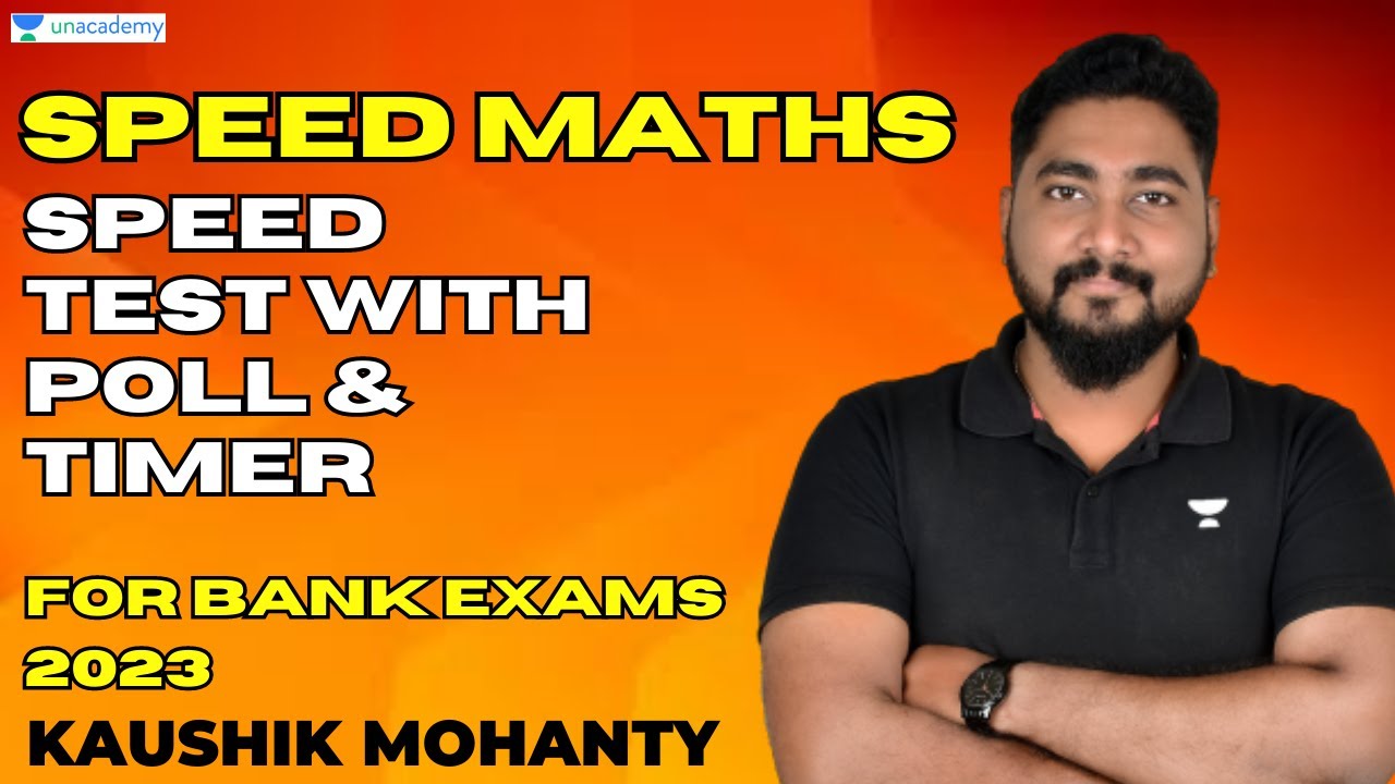 Speed Math: Speed Test with Poll & Timer For Bank Exams 2023 - YouTube