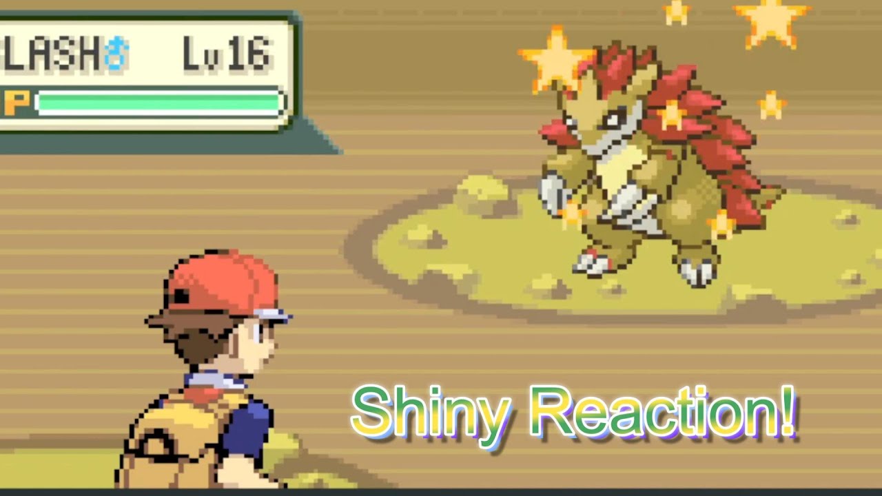 SHINY REACTION! (Was during my Pokemon FireRed randomizer nuzlocke ...