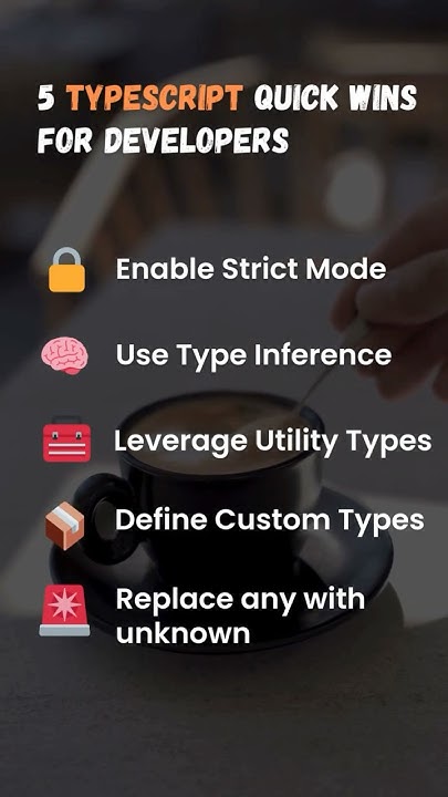 5 TypeScript Quick Wins for Developers 🧑🏻‍💻 - YouTube
