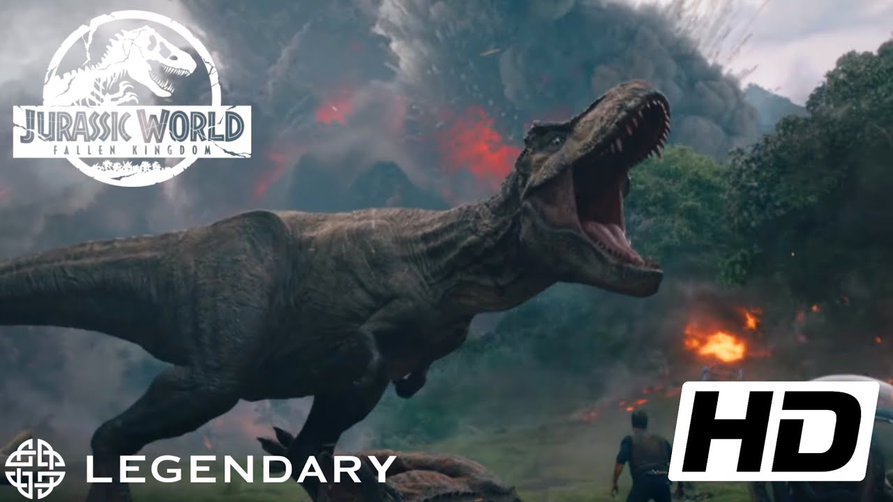 Jurassic world fallen kingdom (2018) FULL HD 1080p - The eruption scene ...