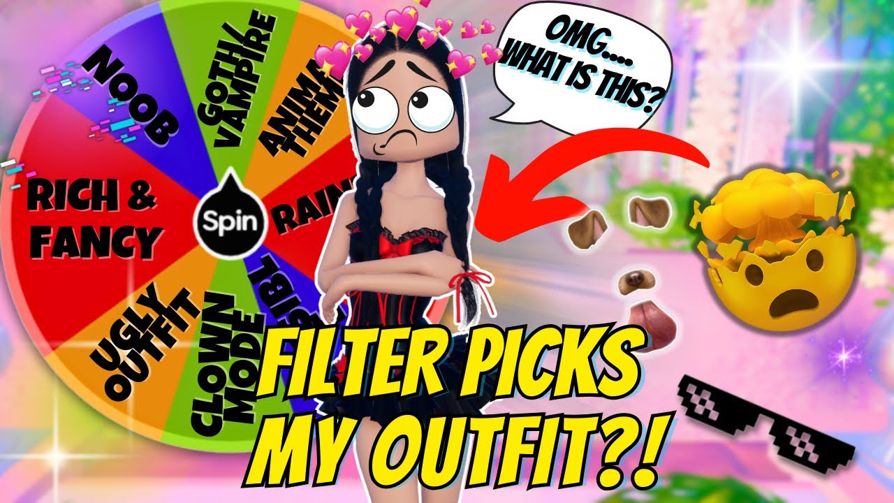 I Let a Random Filter Pick My Outfit in Dress to Impress! - YouTube