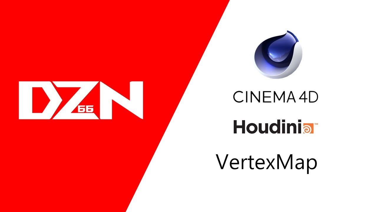 Transfer vertex map from cinema 4d to Houdini - YouTube