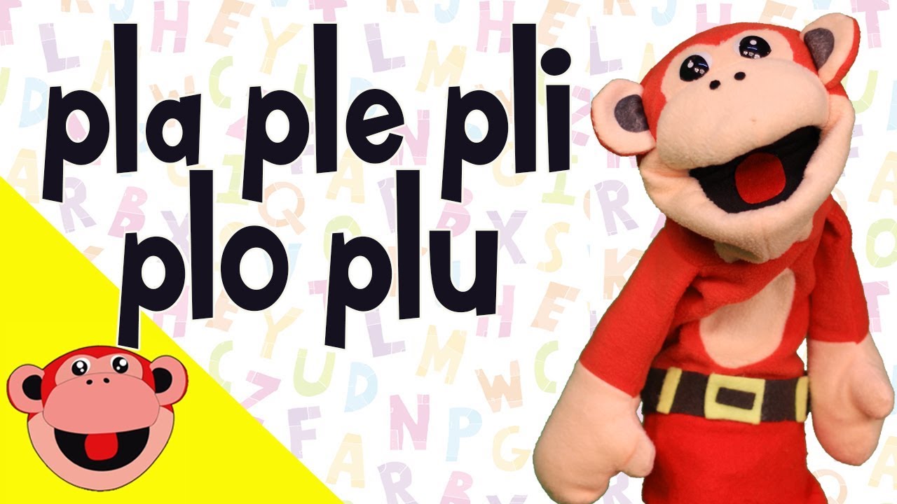 Silabas pla ple pli plo plu El Mono Silabo Videos Infantiles Educacion ...