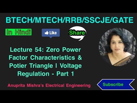 Lecture 54: Zero Power Factor Characteristics & Potier Triangle ...