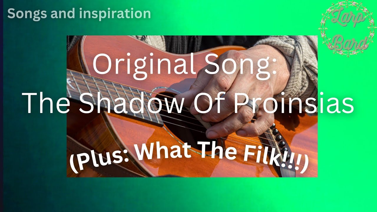 Larp Bard plays original acoustic guitar folk song Shadow of Proinsias ...