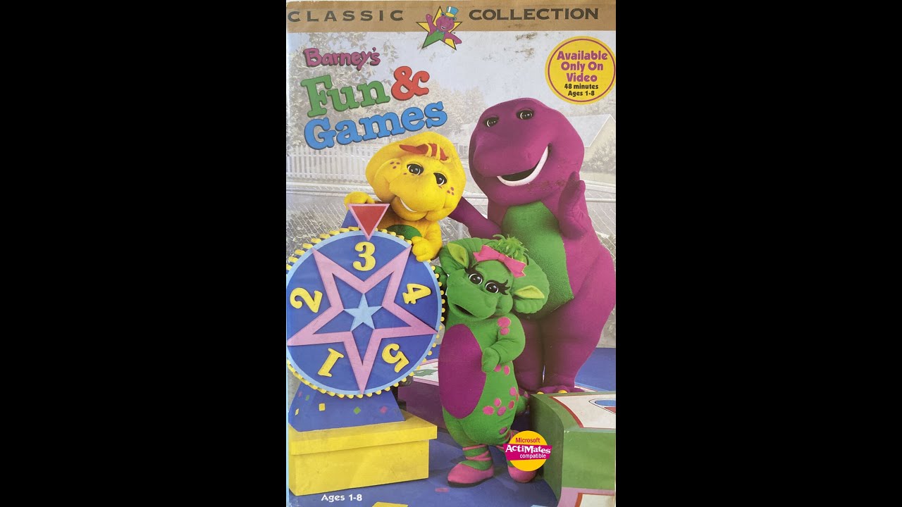 Barney's Fun and Games [1996] - 1998 VHS - YouTube