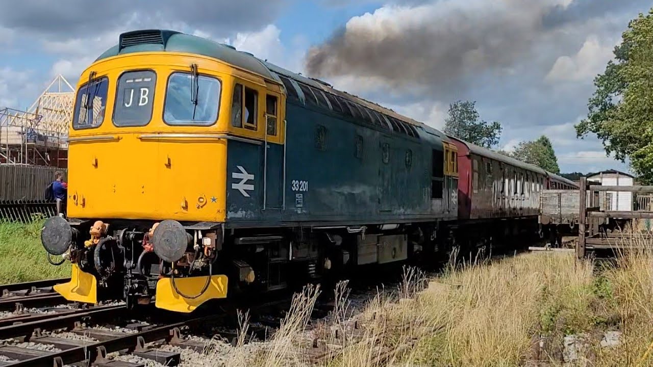BR Class 33, 33201 at Market Bosworth on the Battlefield Line Railway ...