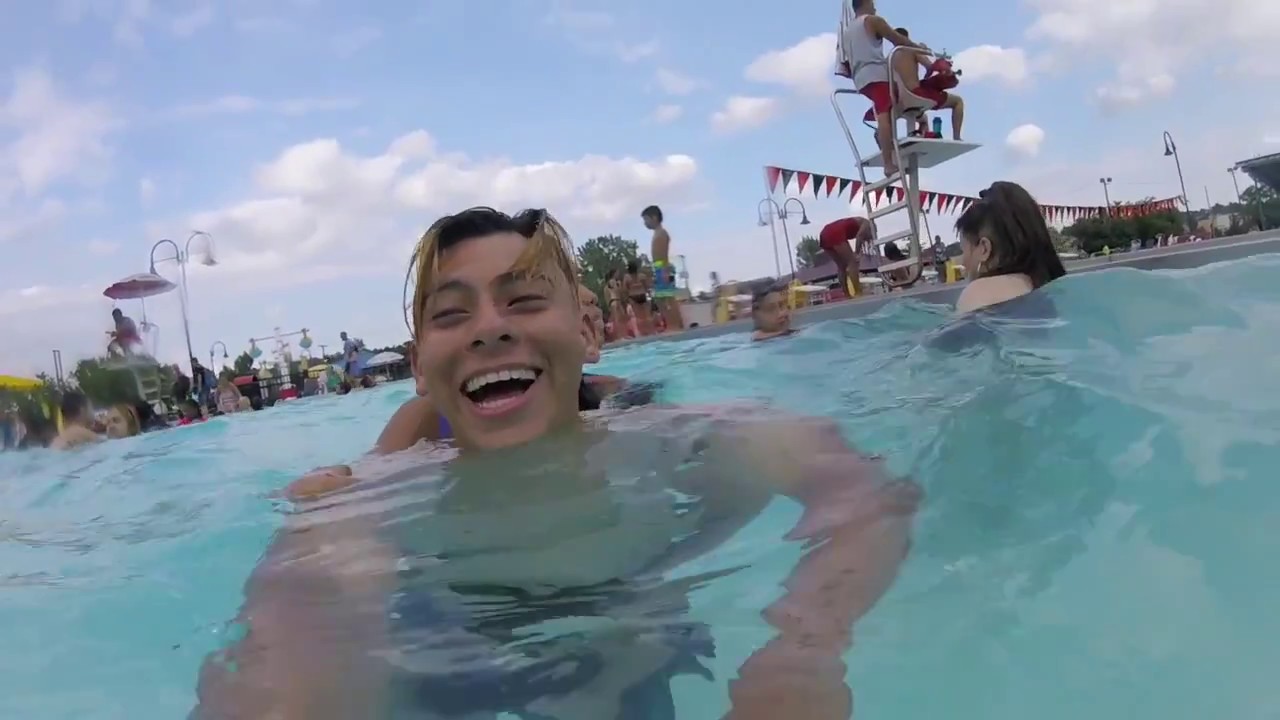 Fun day at the pool with my family and friends - YouTube