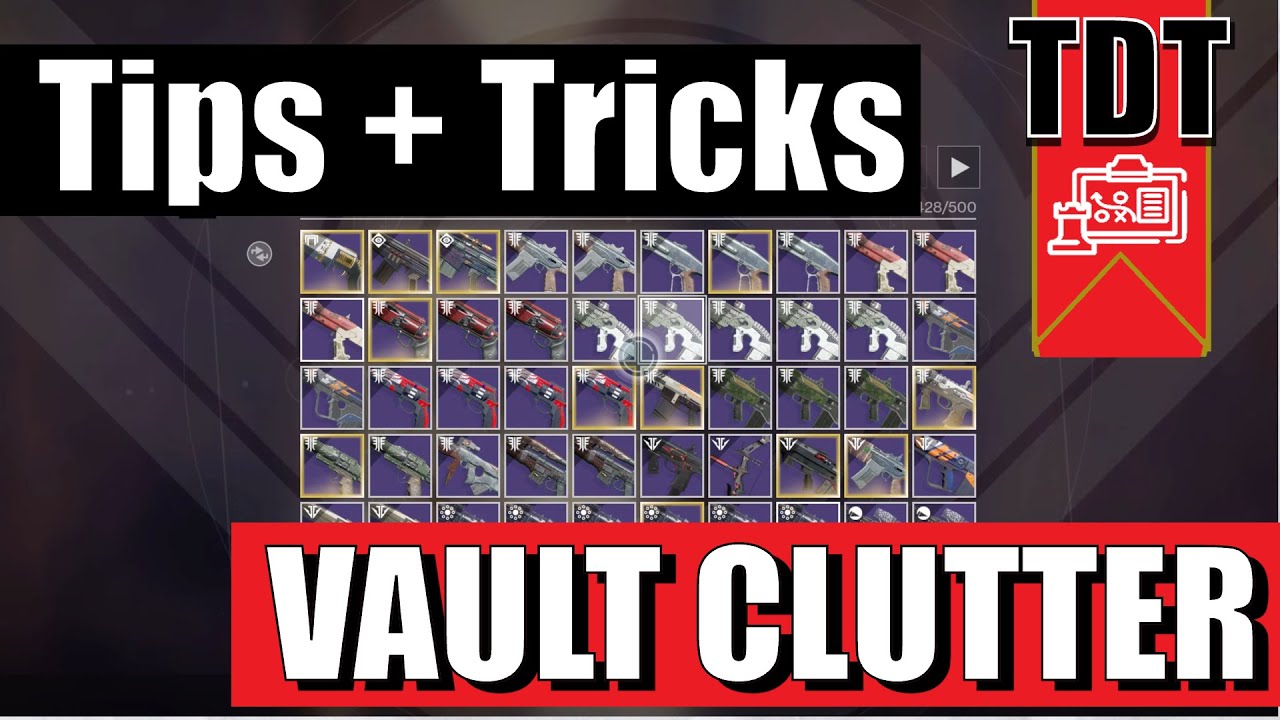 Increase Vault Storage\ Reduce Clutter | Destiny 2 - YouTube