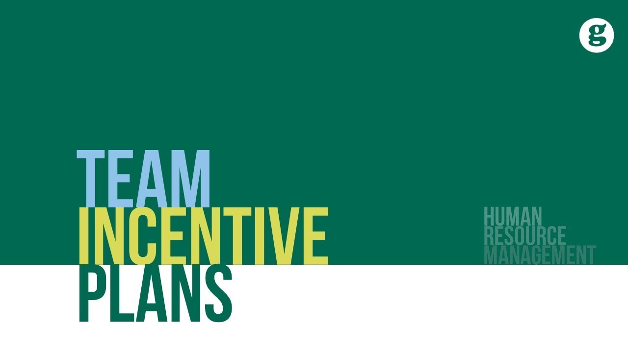 Team Incentive Plans - YouTube