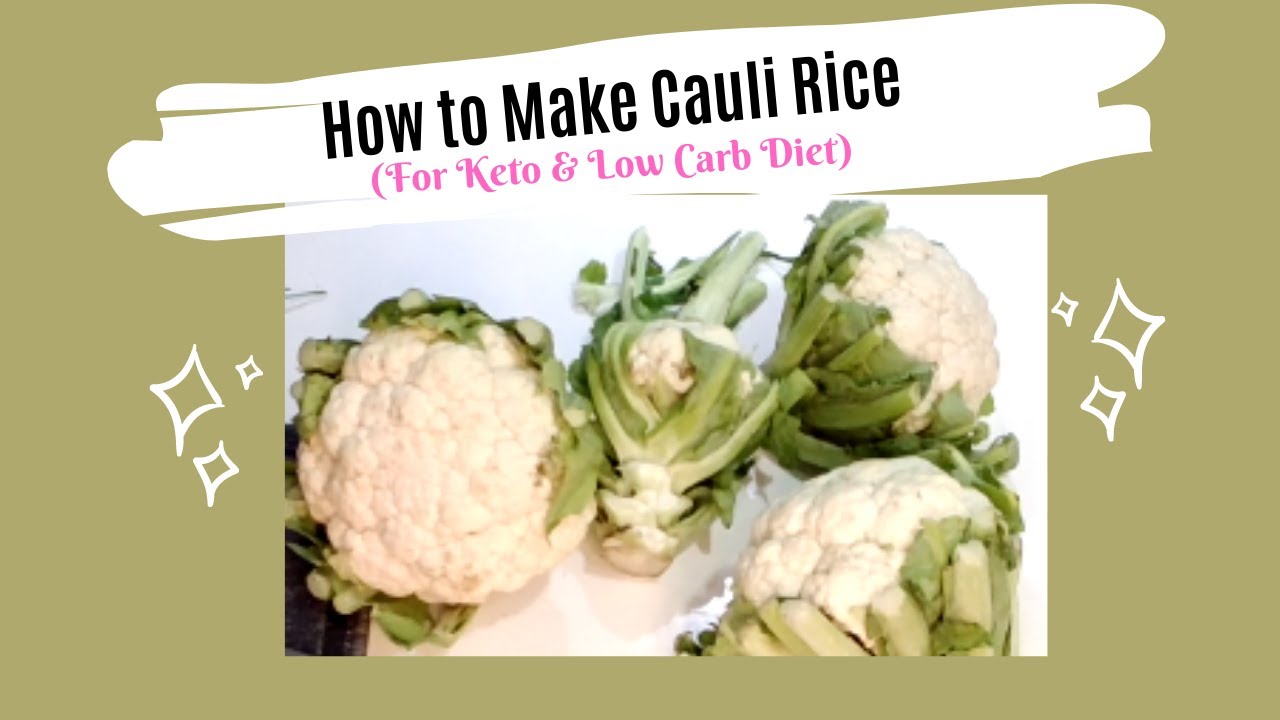 Cooking Cauli Rice without Oil (Fimi Palm) &kursteen kaye - YouTube