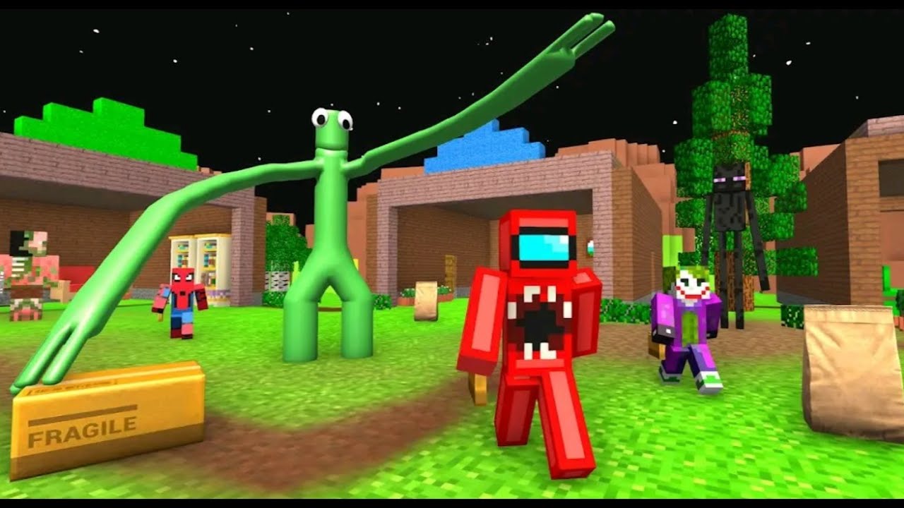 SURVIVOR IN RAINBOW MONSTER MINECRAFT - YouTube
