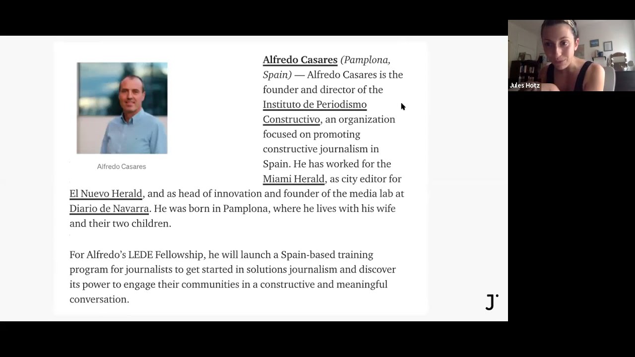 Solutions Journalism Network LEDE Fellowship Information Session 2022 ...