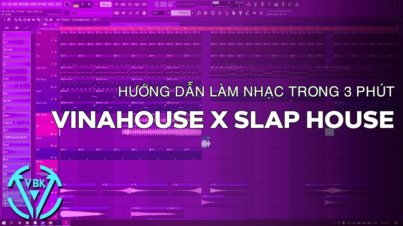 Hướng Dẫn Làm Nhạc Vina House x Slap House | FL Studio | VBK MUSIC ...