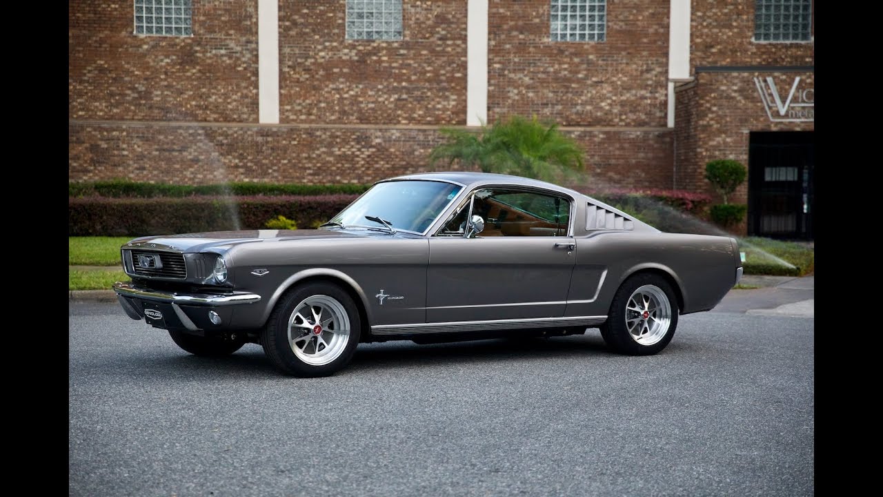 Revology Car Review | 1966 Mustang 2+2 Fastback in Porsche Meteor Gray ...