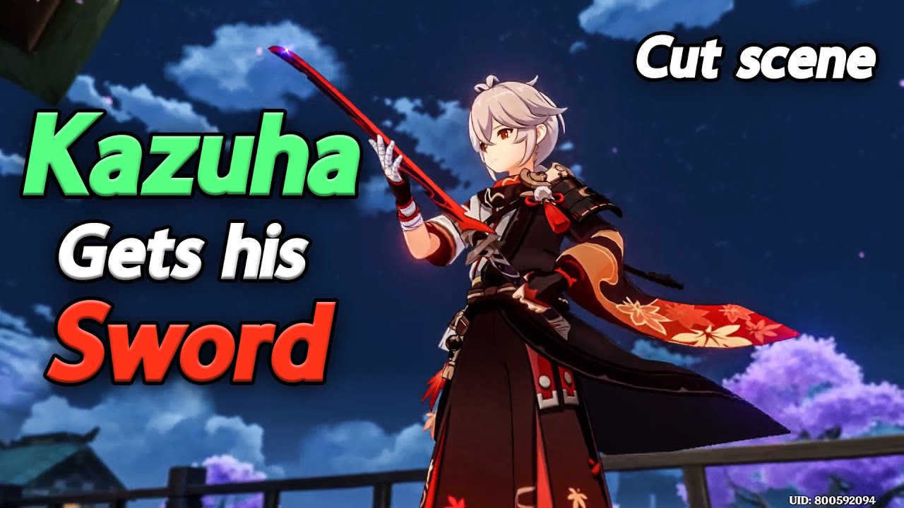 Kazuha story quest cut scene | Kagotsurube Isshin | kazuha new sword ...