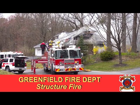 S2E27 Greenfield Fire District - Structure Fire - Multiple Dept's - YouTube
